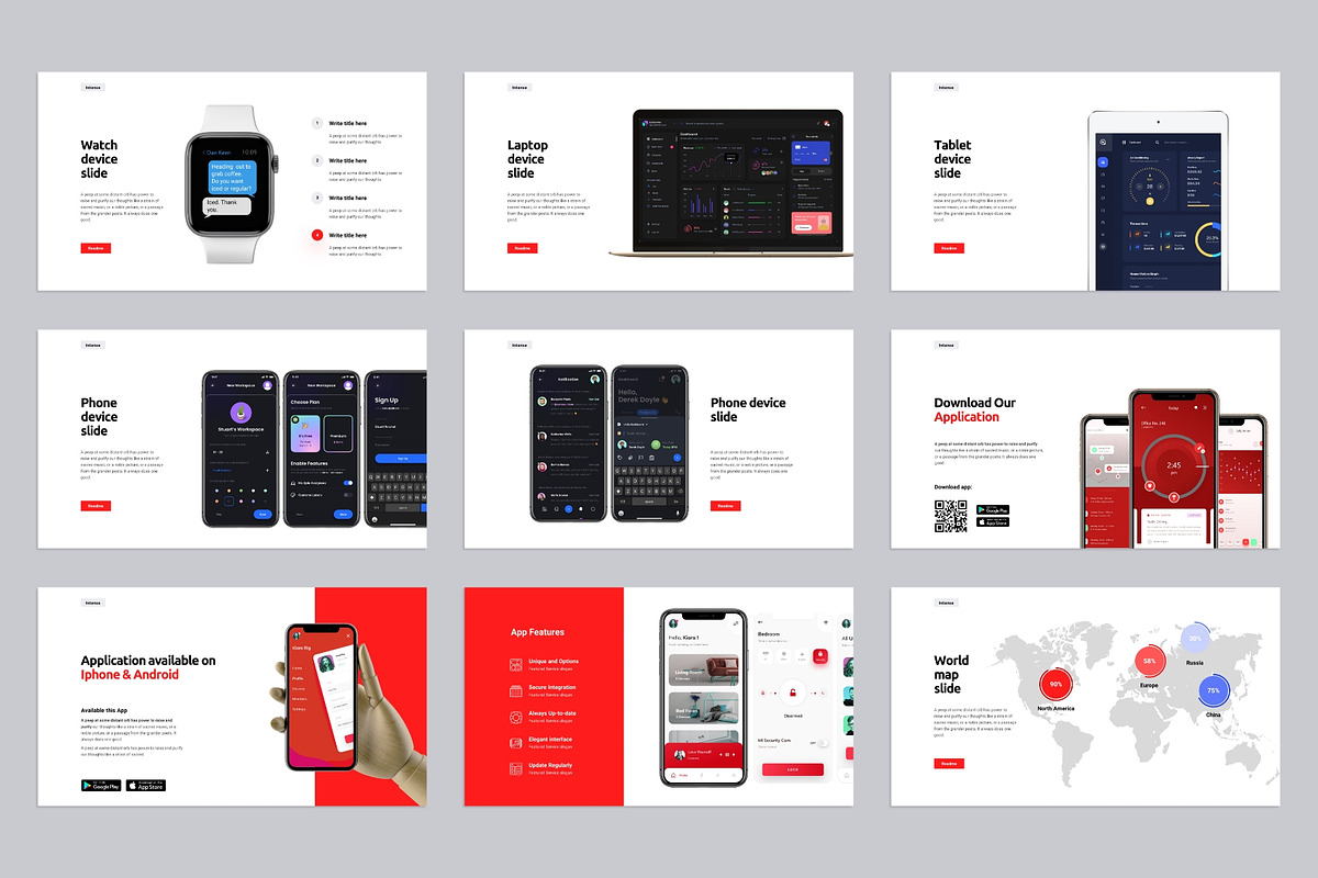 Intense - Animated Pitch Deck, a Presentation Template by TemplateZuu