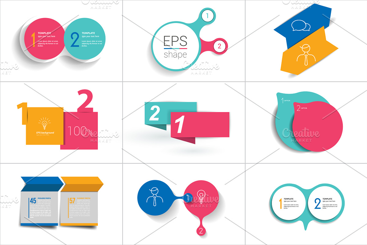 Infographic elements mega bundle., a Templates & Theme by VectorAN ...