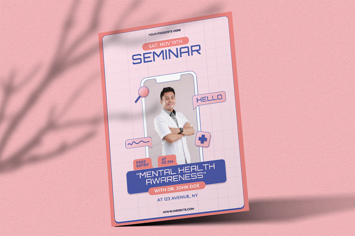 Lunaka - Health Seminar Flyer, a Flyer Template by Lettha-Studio