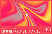 Grainy liquid Wave Texture Pack