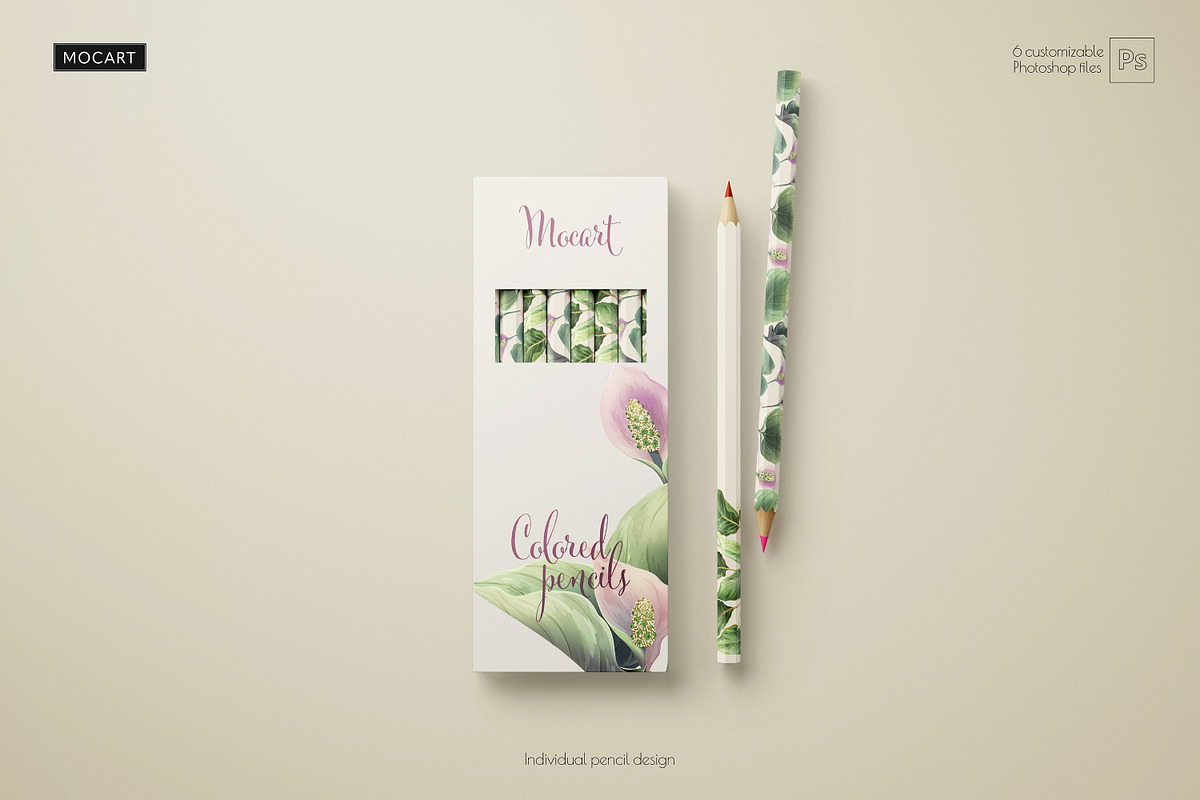 Color Pencils Mockup Set, a Pens & Pencil Mockup by Mocart