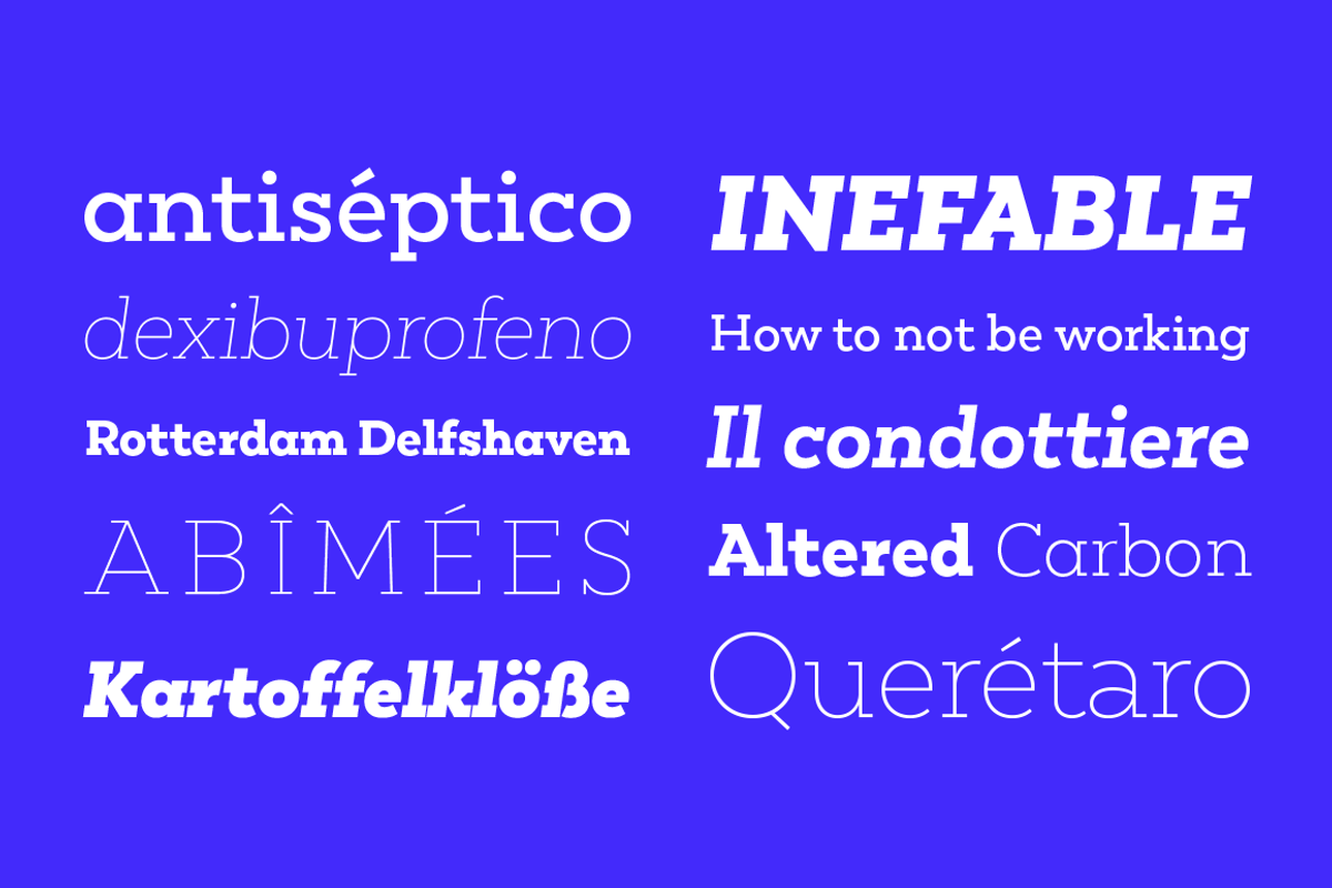 Peckham, a Slab Serif Font by Los Andes Type