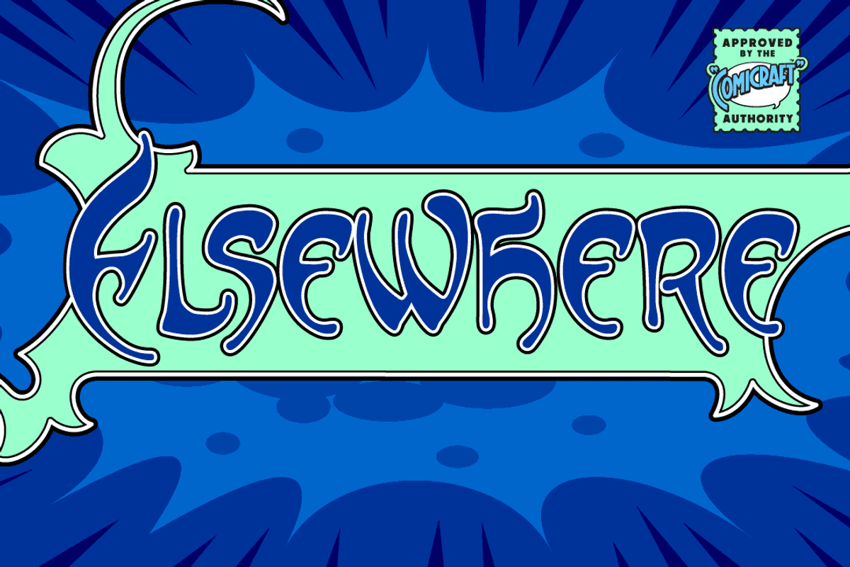 Elsewhere - Art Nouveau Comic Font