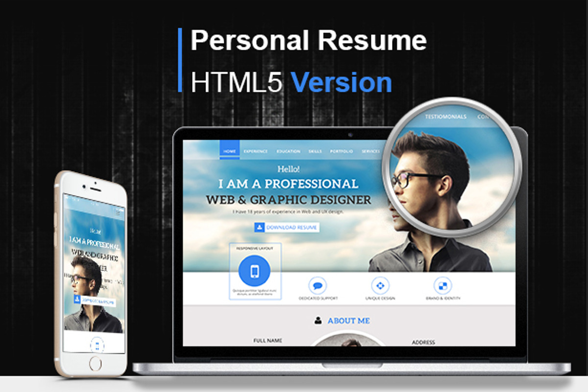 Bootstrap CV / Resume, a Bootstrap Template by themexriver | Creative ...