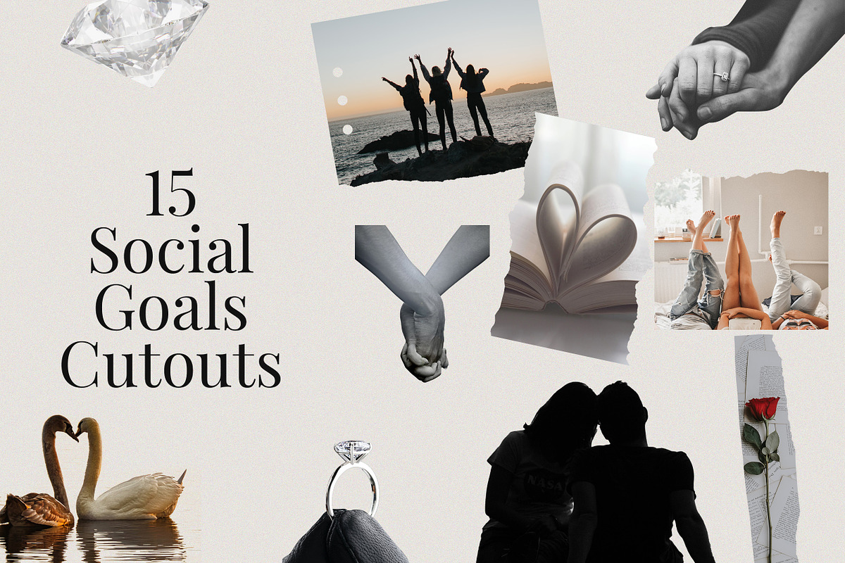 Vision Board Collage Creator, an Object Graphic by Davide Bassu