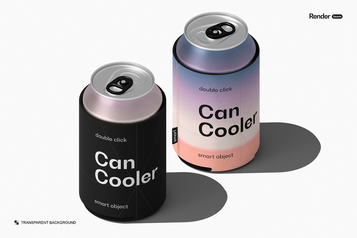 Can Cooler Mockup (6 PSD)