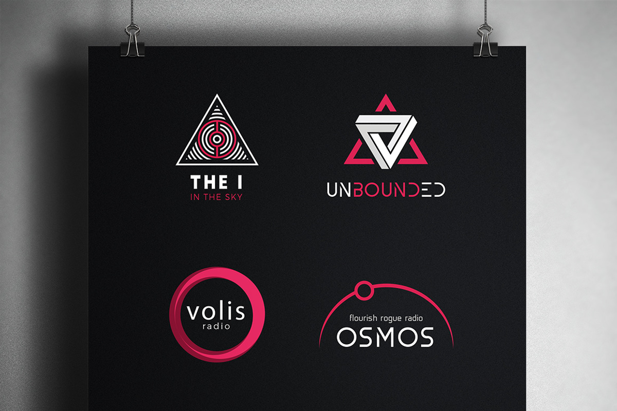 Futuristic logo bundle, a Branding & Logo Template by fortyfive