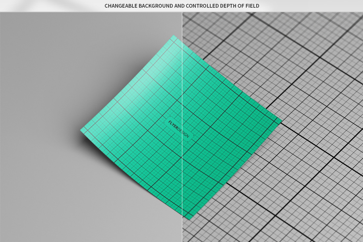 Square Flyer / Poster Mock-Up, a Print Template by MassDream