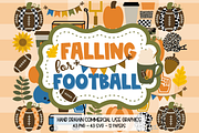 Fall Football Clipart and SVG Bundle | Creative Market