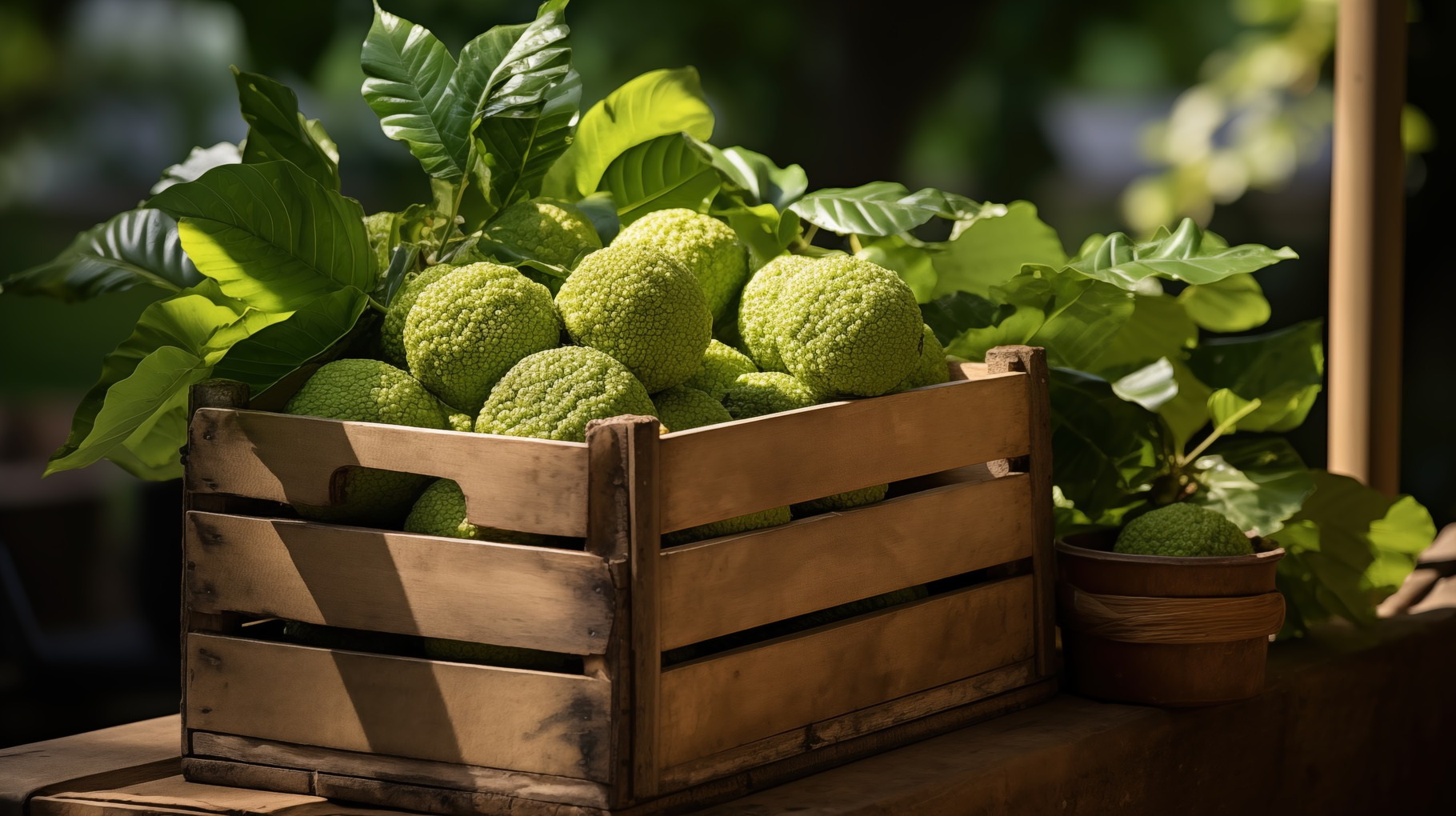 Wooden crate with breadfruits, a Food & Drink Photo by Textures ...