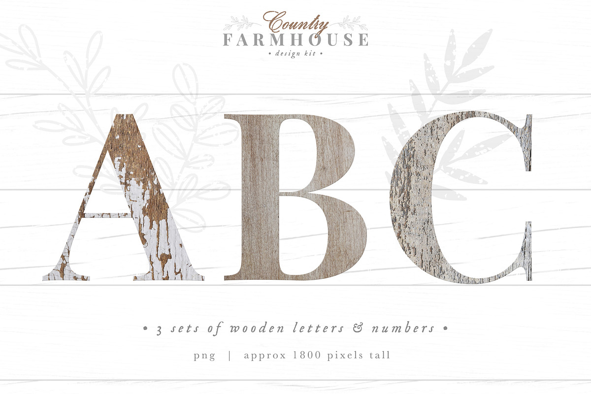 Country Farmhouse Design Kit, a Graphic by Eclectic Anthology
