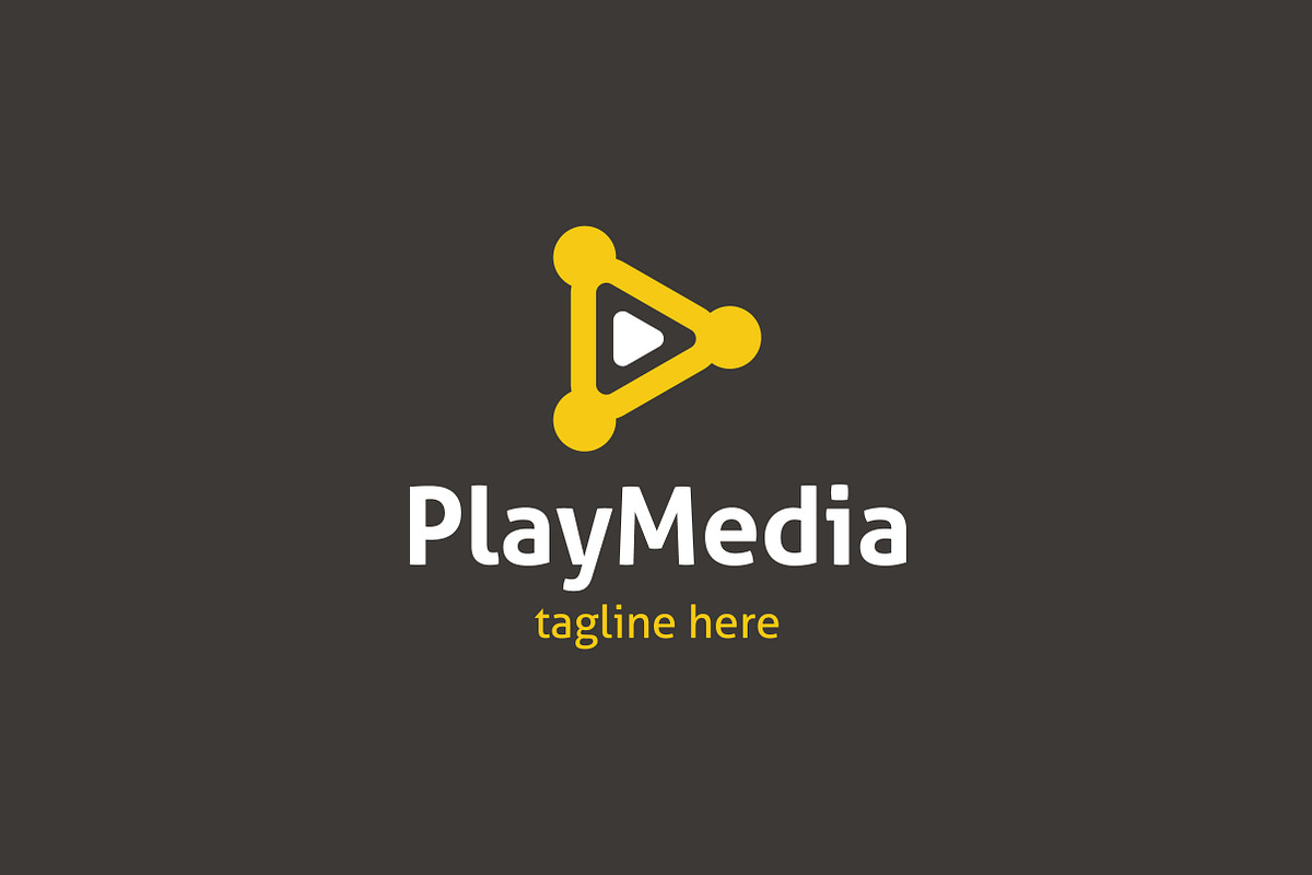 Play Media Logo, a Branding & Logo Template by RocketArt