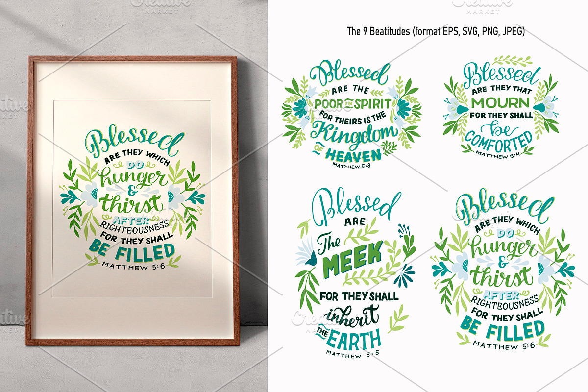 The Beatitudes, an Illustration by Ola-la-la