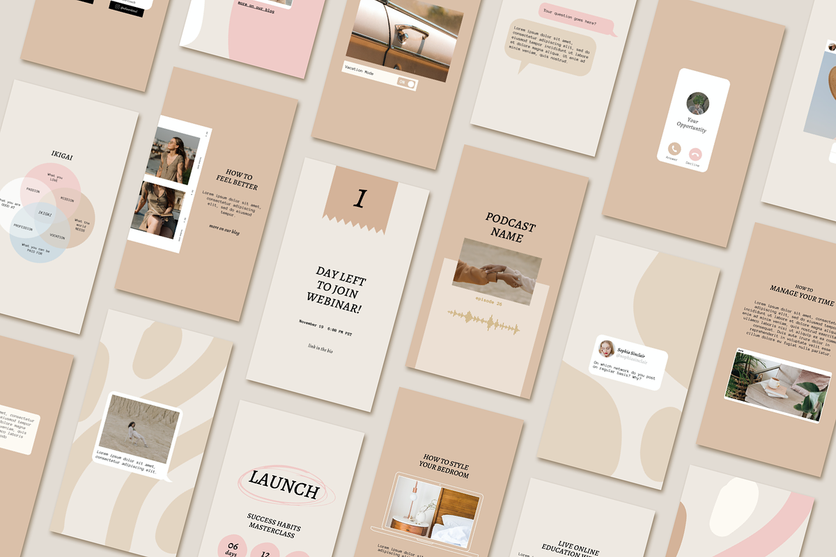 Instagram Template For Bloggers, a Social Media Template by Bonumo