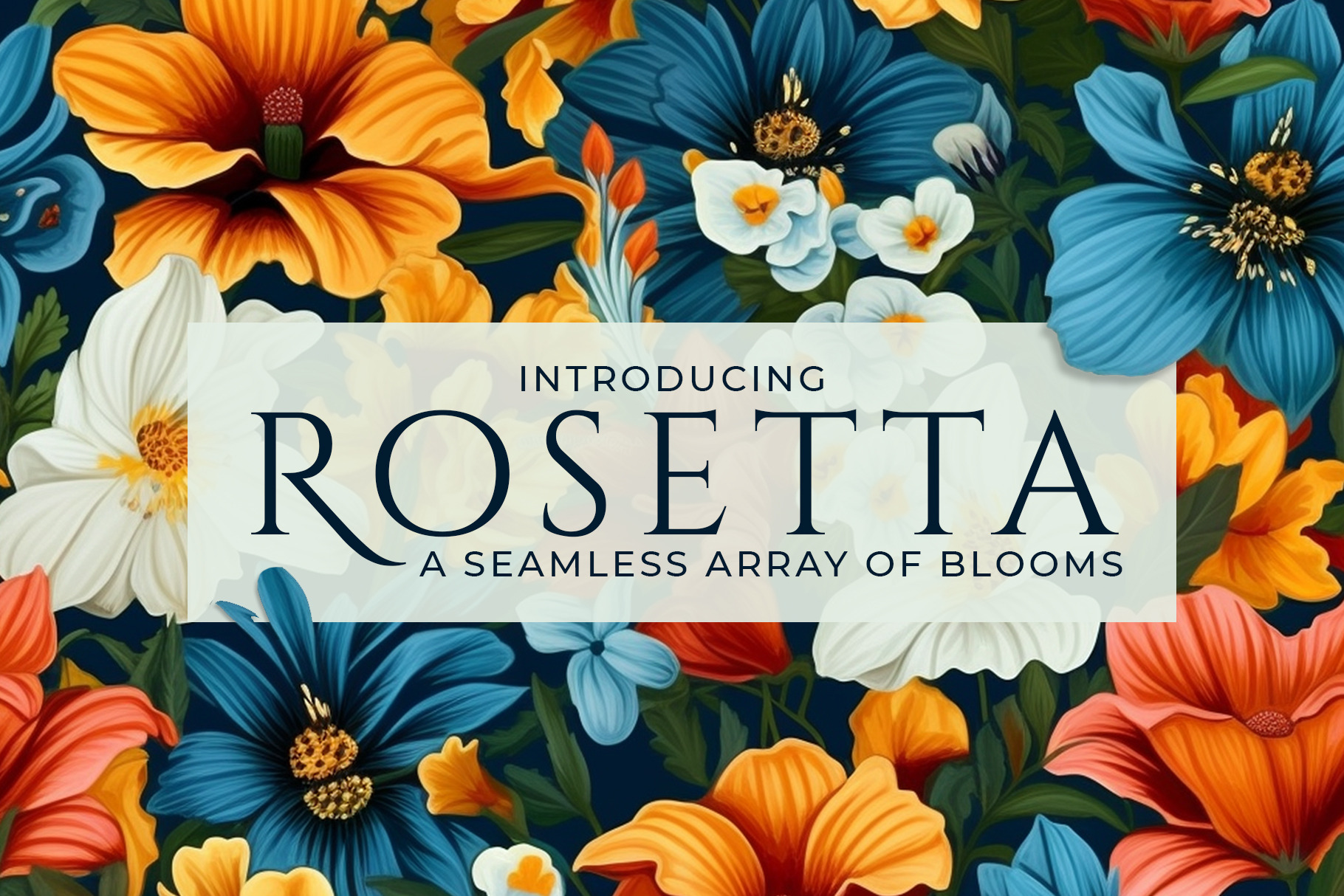 Rosetta - Seamless Floral Art | Graphic Patterns ~ Creative Market