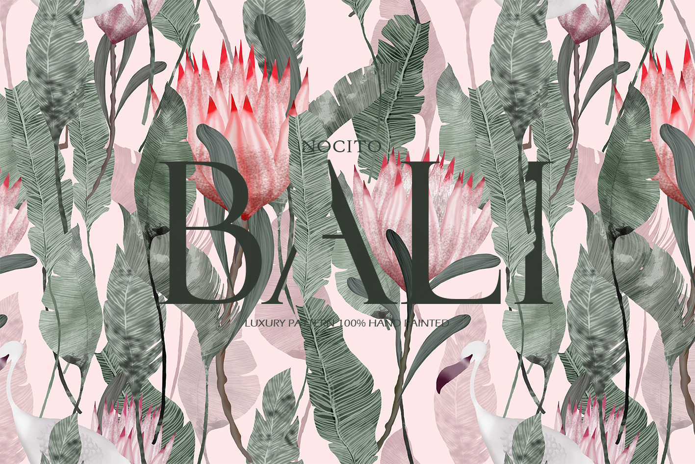 Bali, luxury Tropic seamless pattern, a Pattern Graphic by Nocito Design