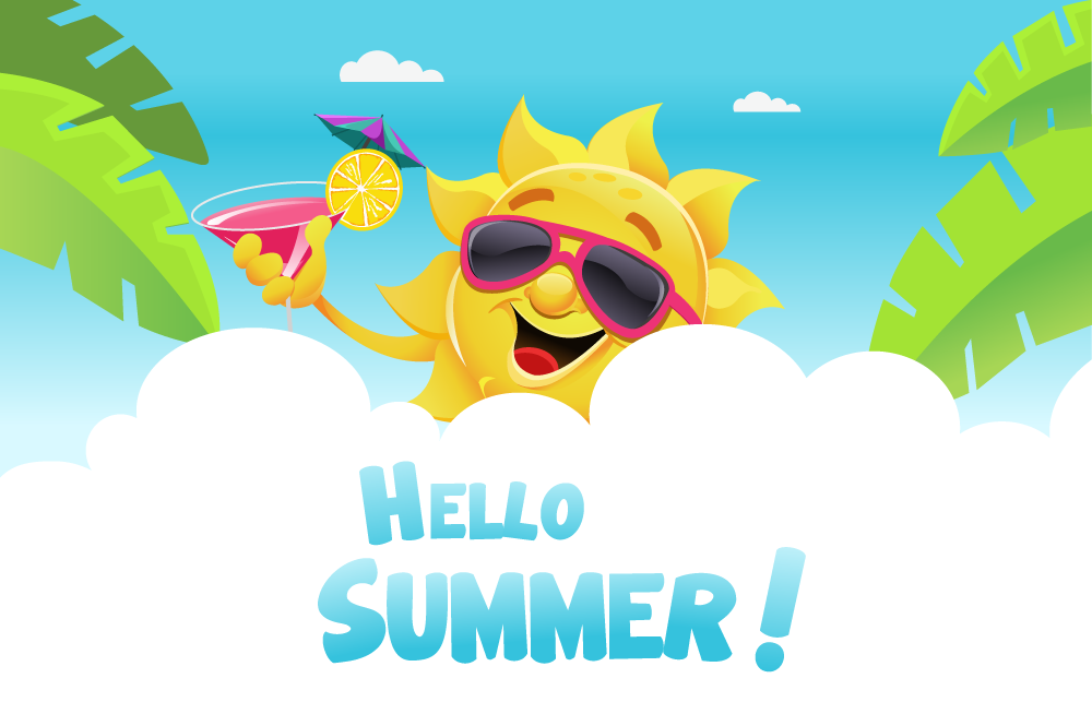 Hello Summer, an Illustration by pinipin