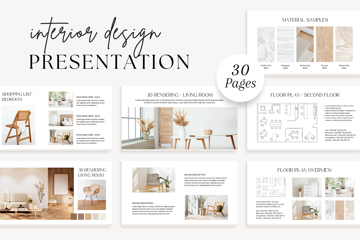 Interior Design Client Presentation, a Presentation Template by ShopRShop