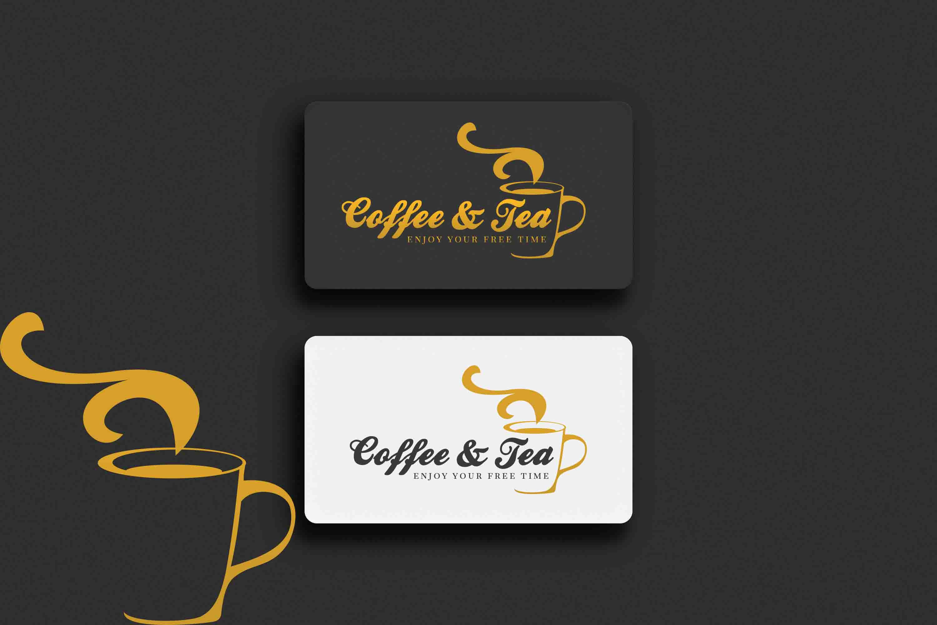 Coffee and tea logo design template, a Branding & Logo Template by ...
