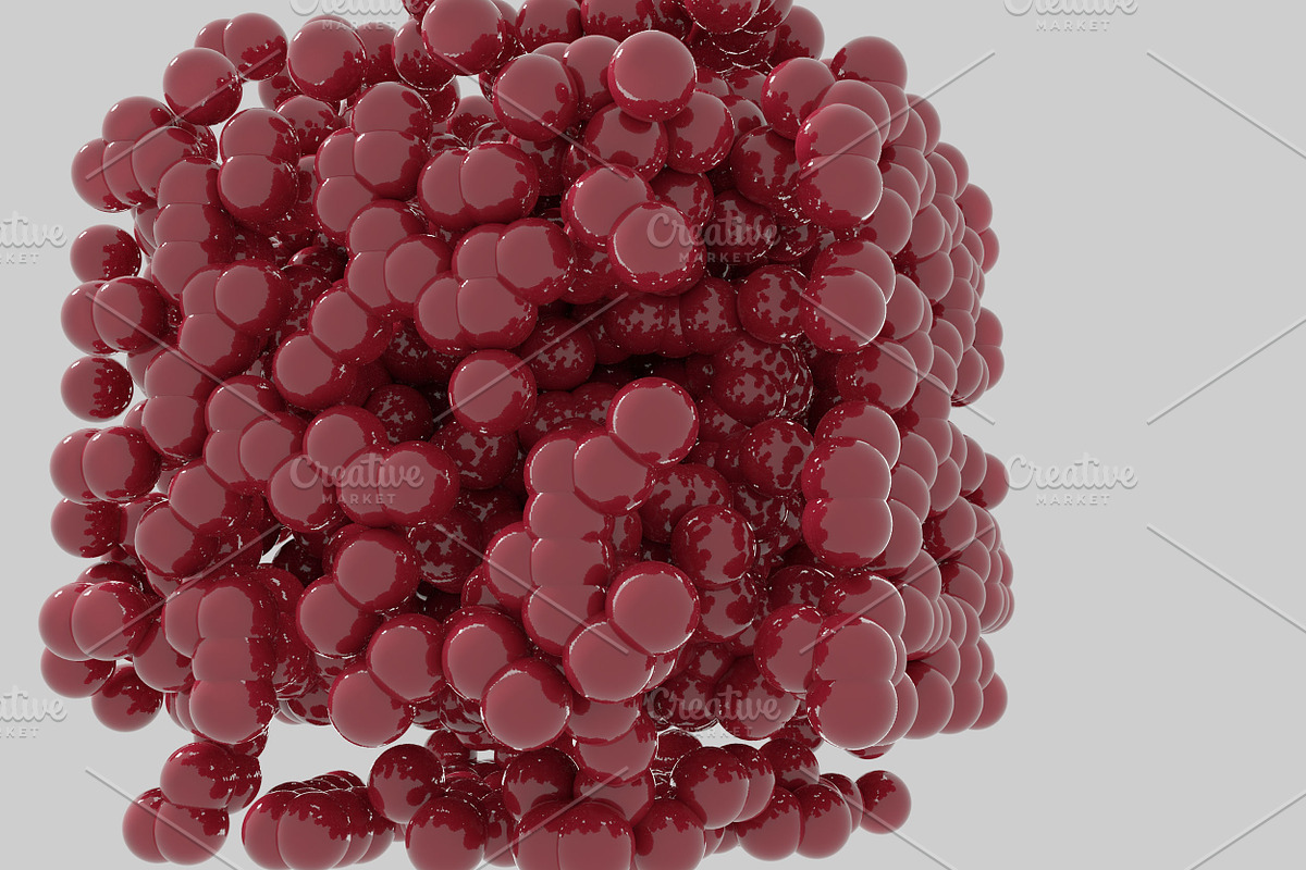 Reflective Abstract Red Spheres, a Texture Graphic by The_DrX ...