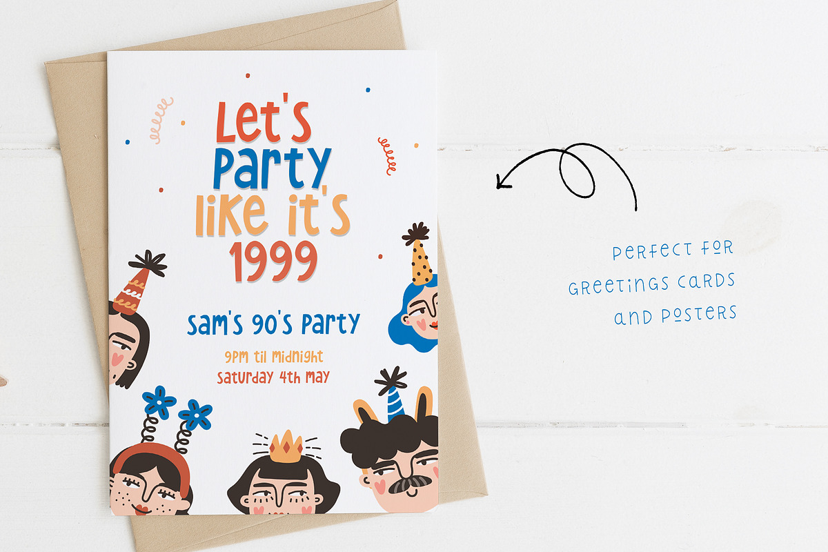 Fiesta Town Font, a Font by Salt & Pepper Designs