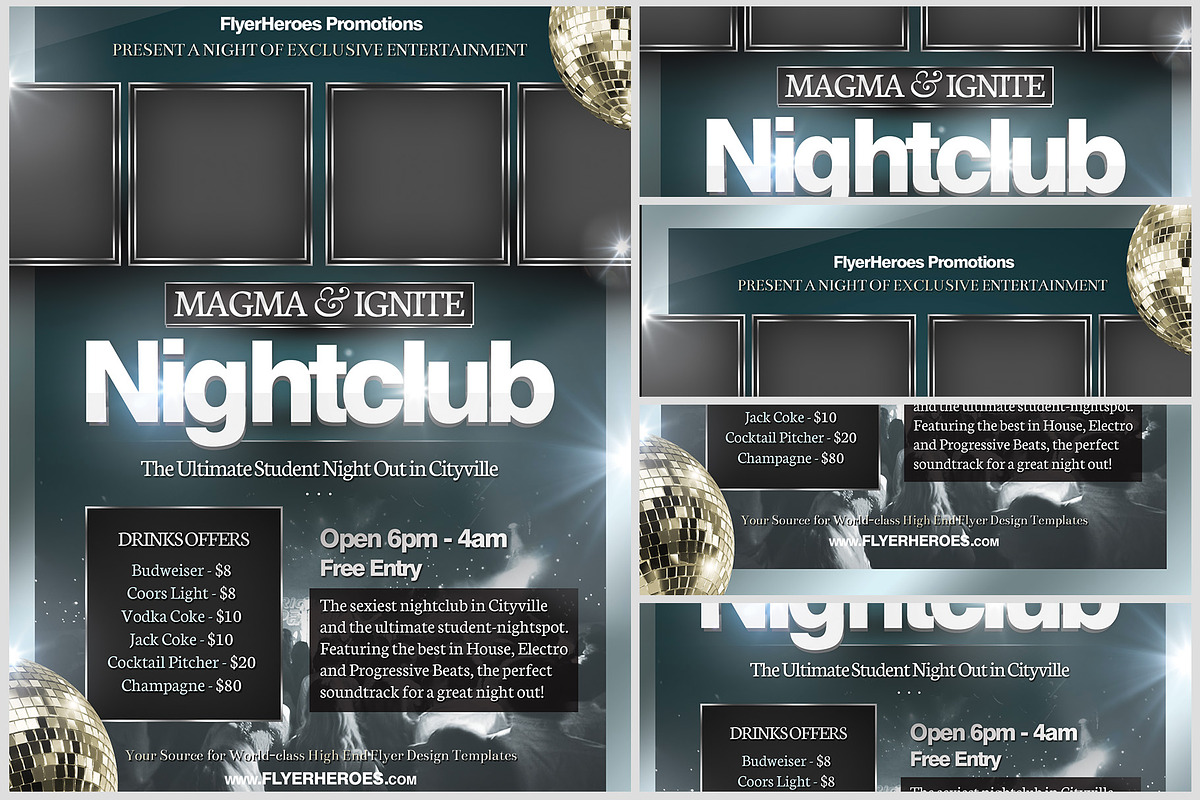 Magma & Ignite Flyer Template, a Flyer Template by FlyerHeroes