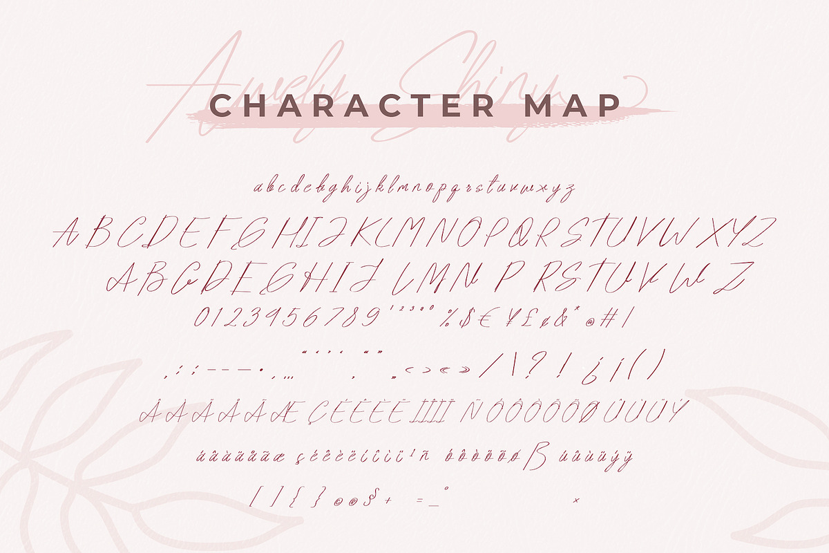 Awely Shiny - Handwritten Font, a Script Font by StringLabs | Creative Market