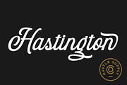 Hastington Script, a Script Font by Hustle Supply Co.