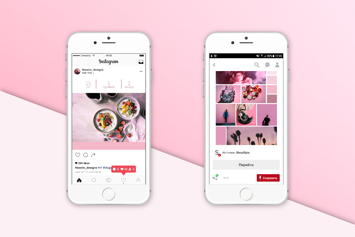 PINK | Social Media Templates Pack, a Social Media Template by Nassiie