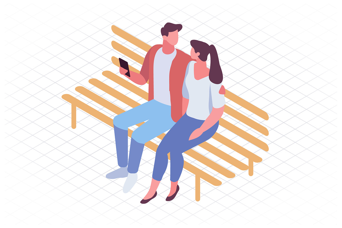 300+ Isometric People vector set, a Person Illustration by Vector_Art