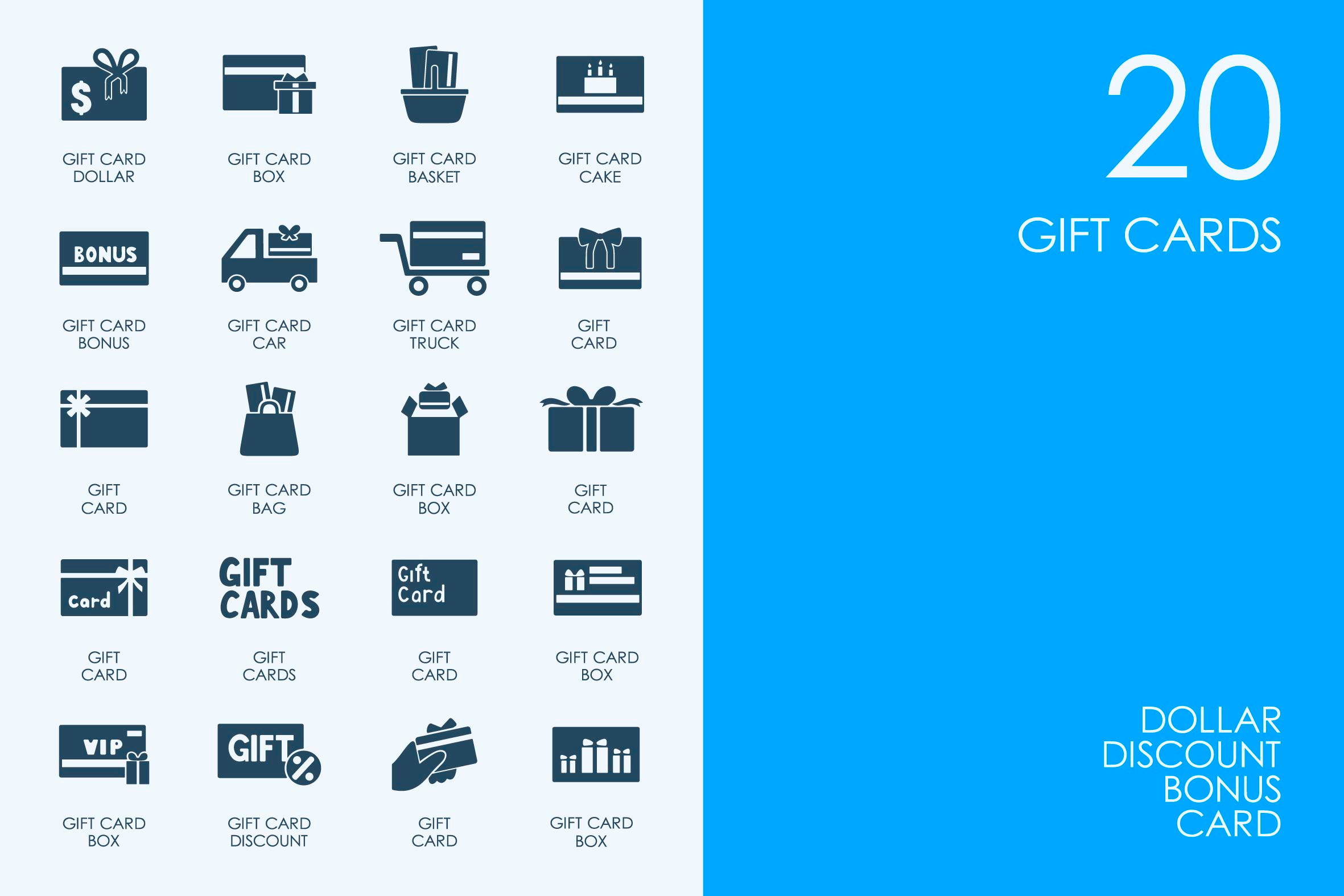 Gift Cards icons, an Icon by Palau | Creative Market