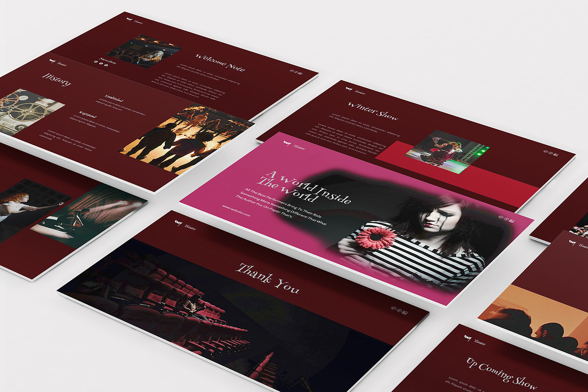 Theater Google Slides Template, a Presentation Template by Formatika ...
