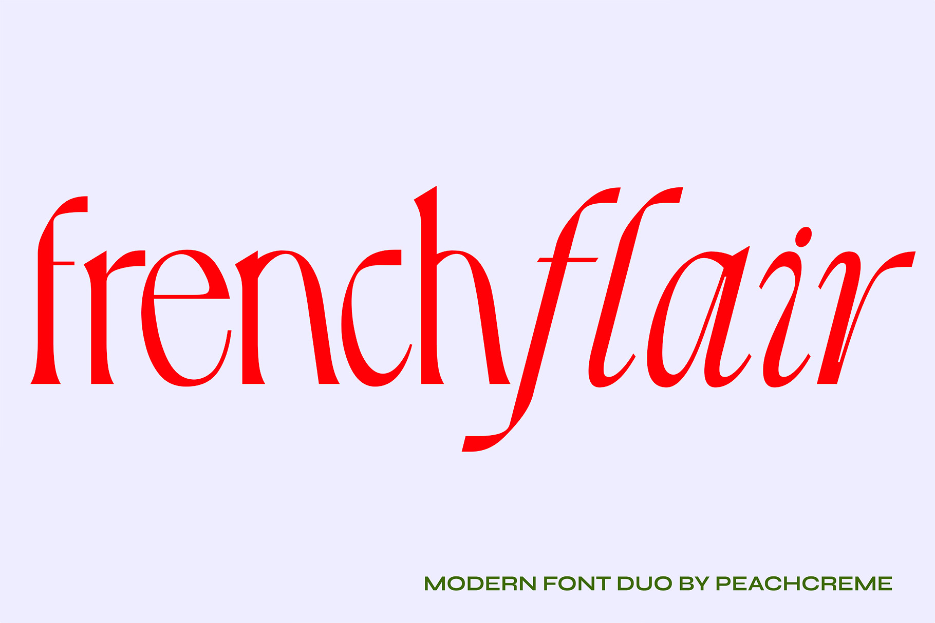 French Flair // Modern Font Duo, a Serif Font by PeachCreme