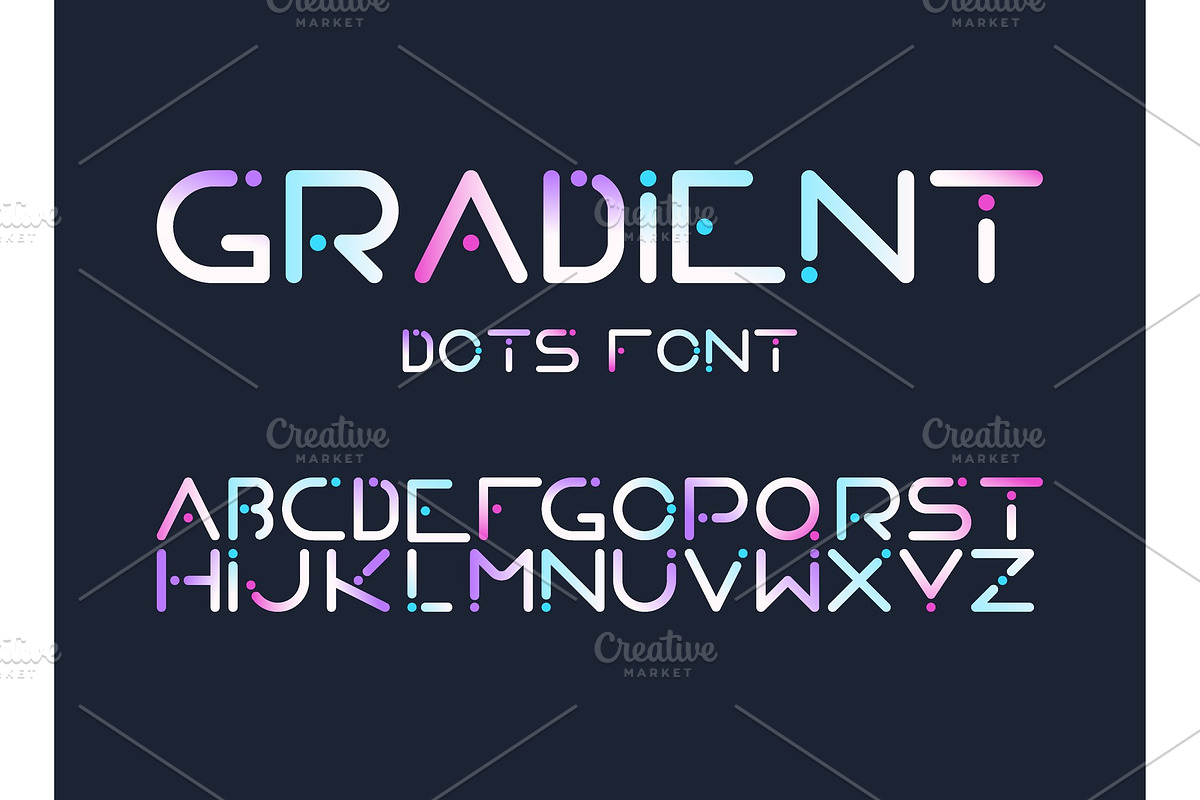English alphabet gradient letters, a Graphic by BCP.group | Creative Market