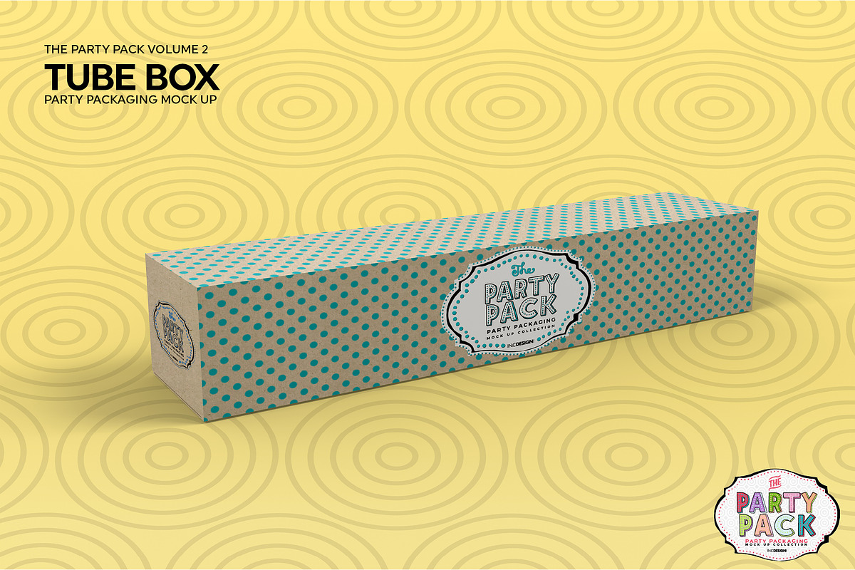Tube Box Packaging Mockup, a Cups & Container Mockup by INCDesign