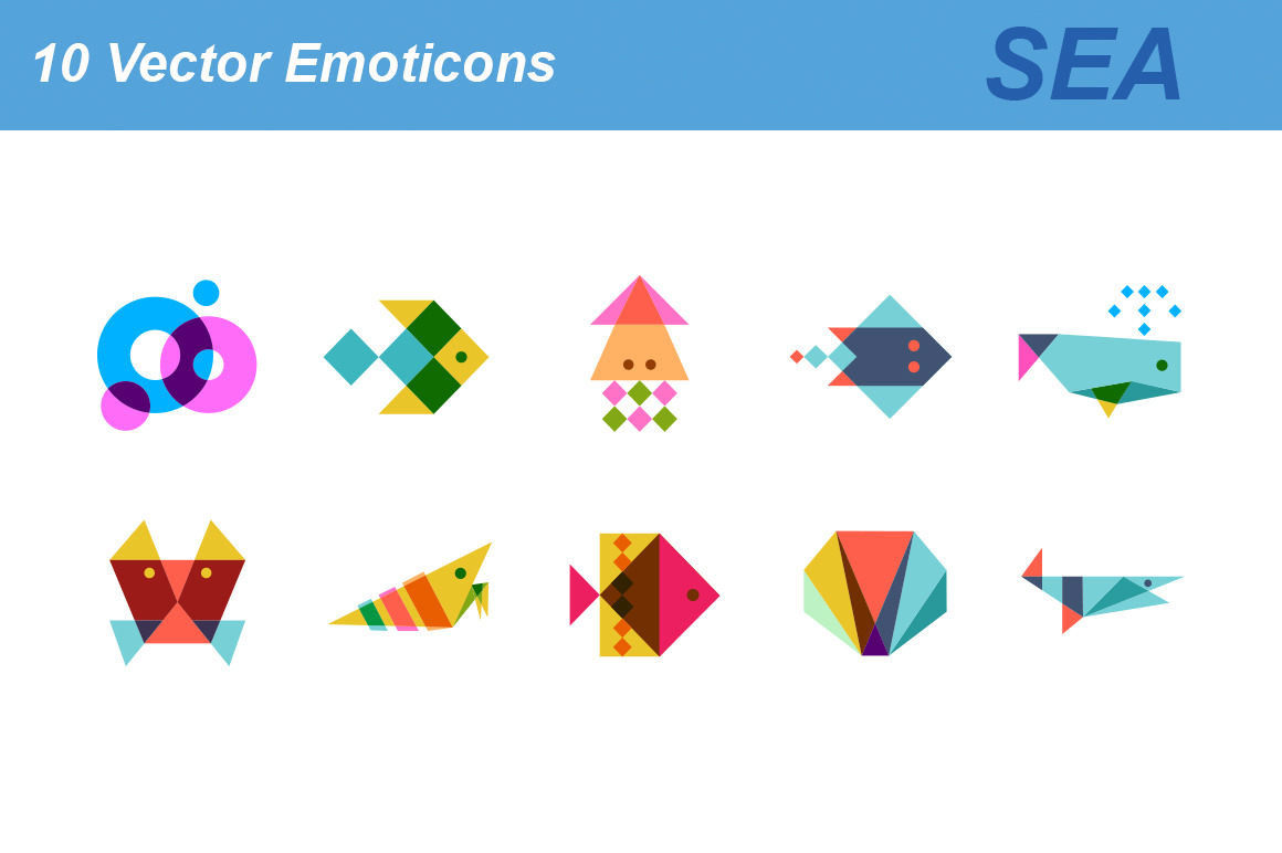 Sea vector icons, an Icon by Jisun Park