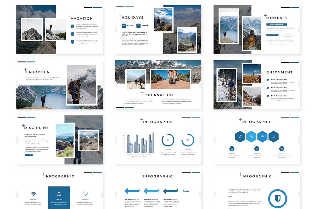 Experience - Powerpoint Template, a Presentation Template by AQR Studio