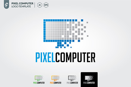 Computer Logo | Branding & Logo Templates ~ Creative Market