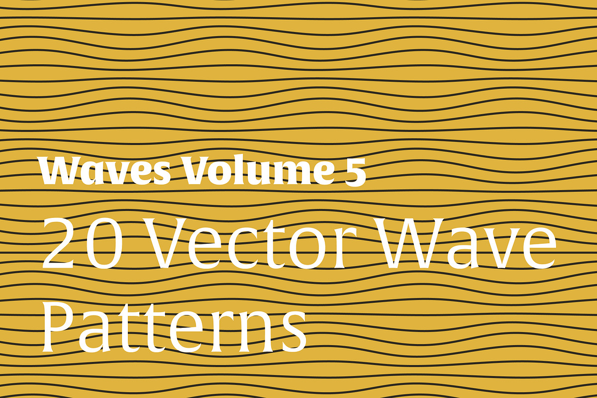 Waves Vol. 5 | 20 Vector Patterns, a Pattern Graphic by invisiblelayer