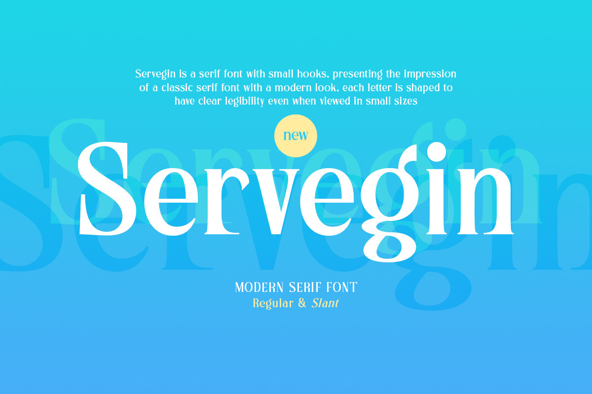 Servegin - Modern Serif Font, a Serif Font by Letterhend Studio