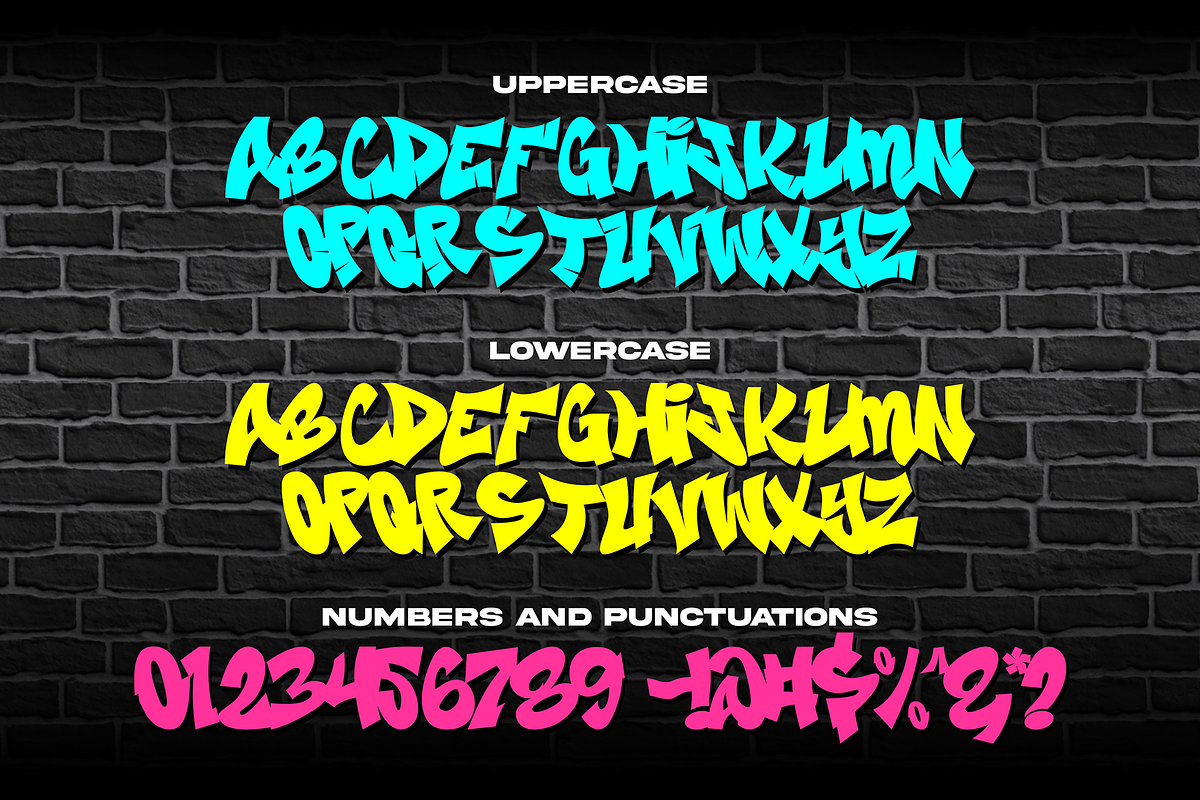 Brick Edgie - Powerful Graffiti Font, a Blackletter Font by figuree studio