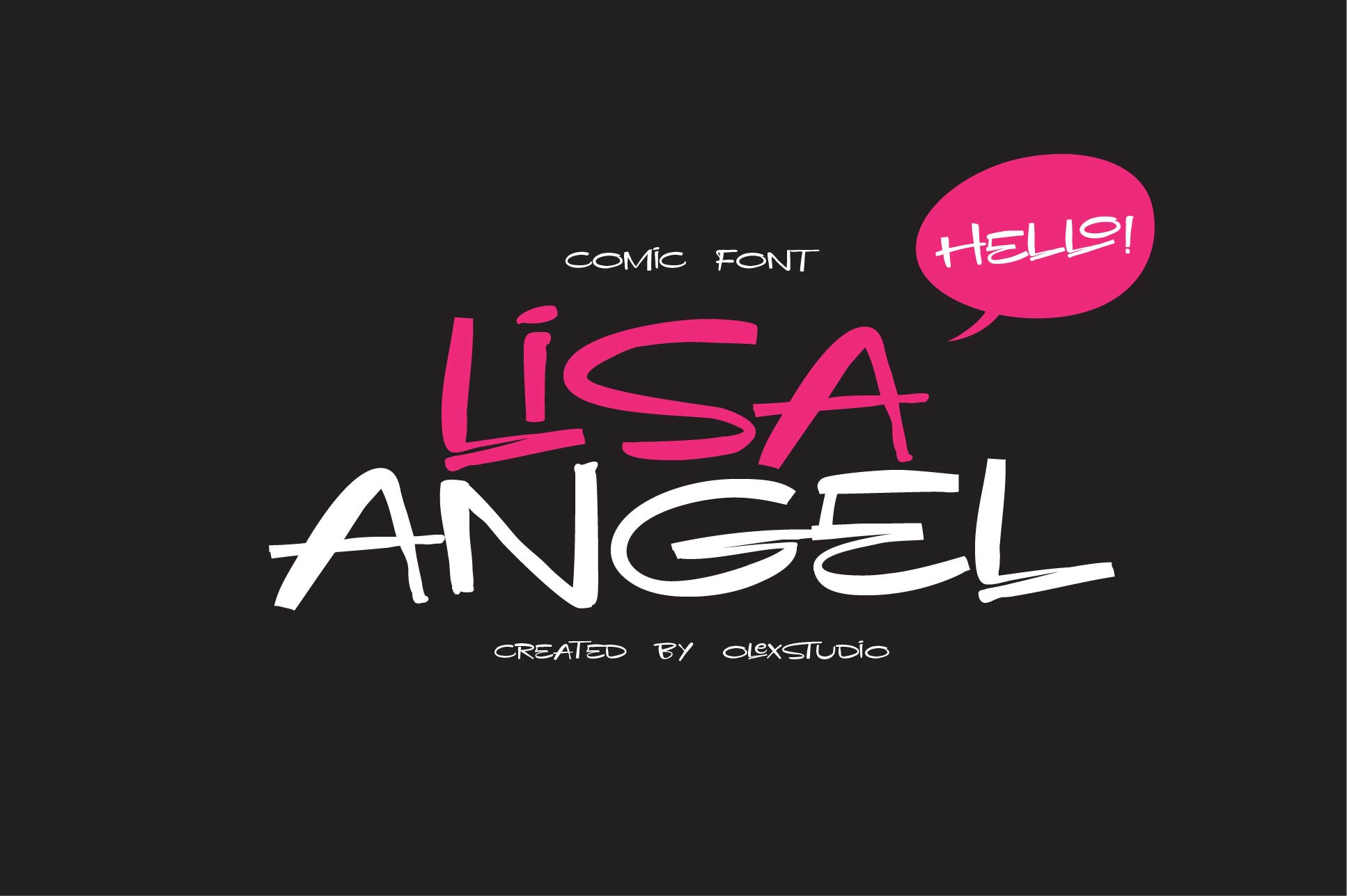 LISA ANGEL comic font, a Font by Olexstudio | Creative Market