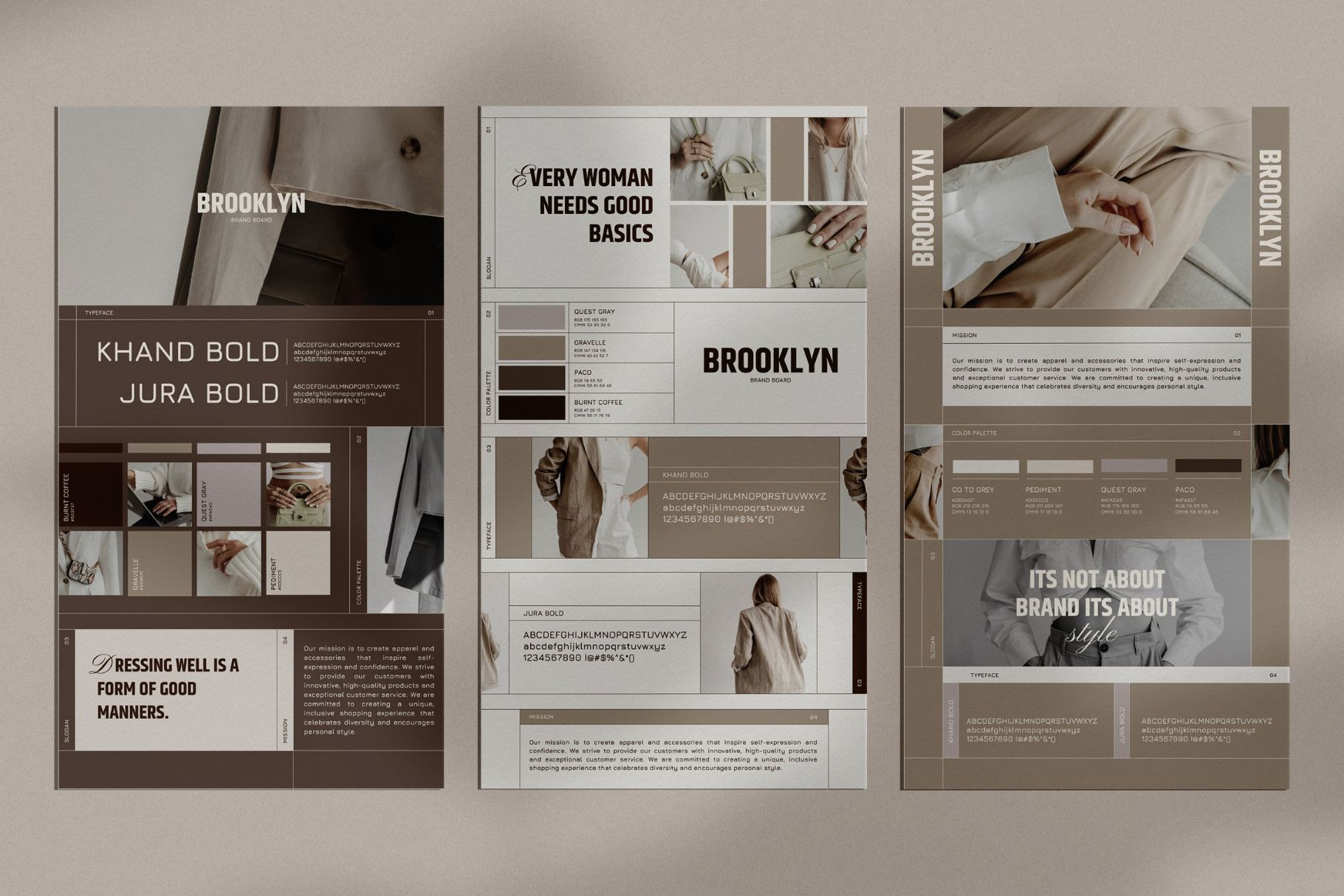 Brooklyn Brand Board Canva Template, a Branding & Logo Template by ...