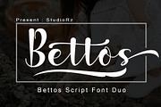 Bettos Font Duo | Script Fonts ~ Creative Market