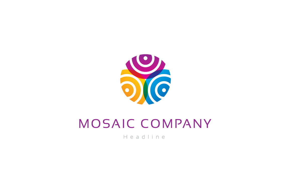 Mosaic company logo., a Branding & Logo Template by Anton Akhmatov