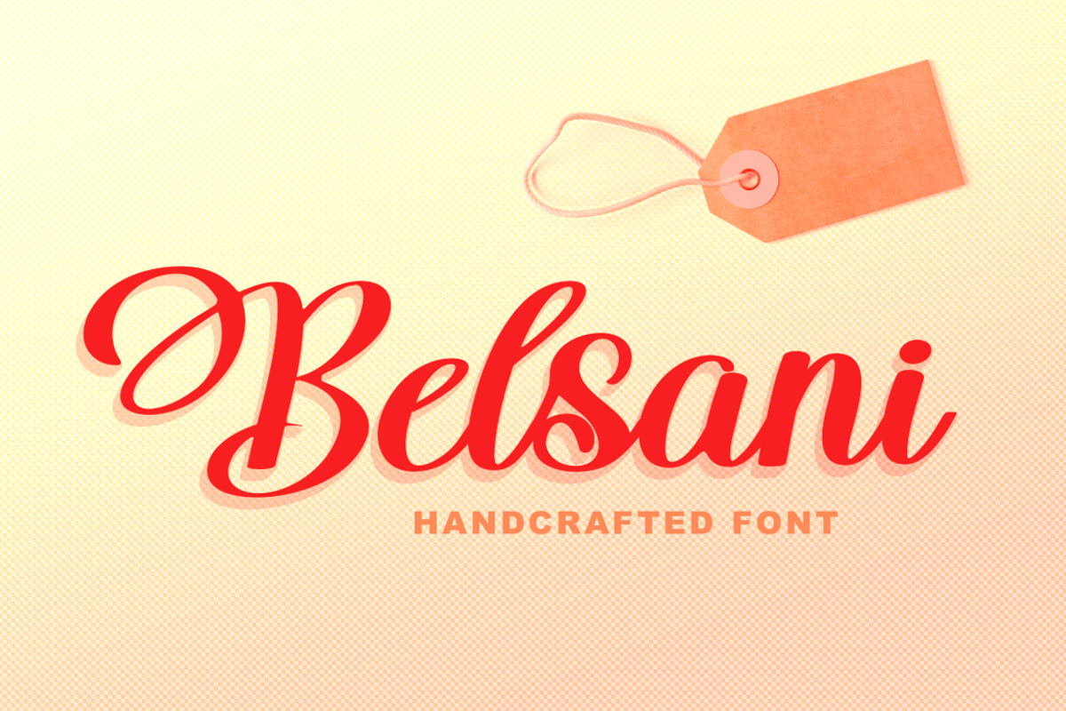 Belsani Script, a Script Font by Solidtype