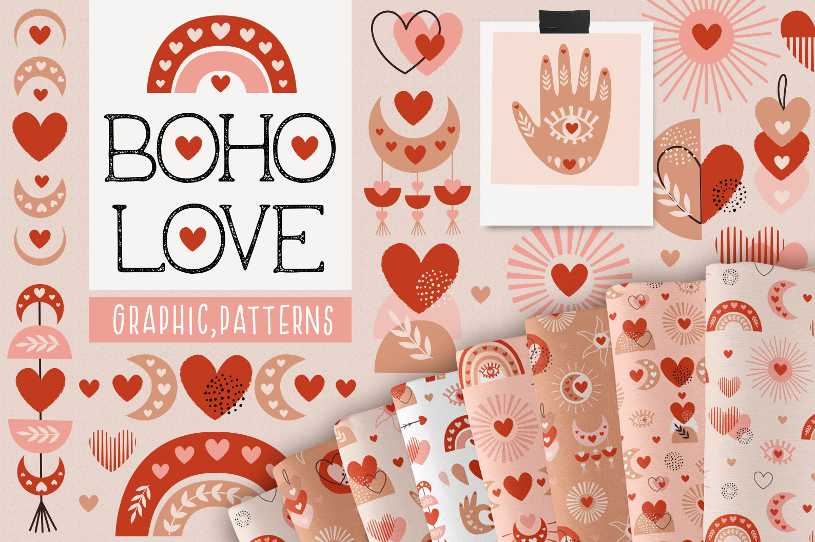 Boho love collection, a Decorative Illustration by NataKa
