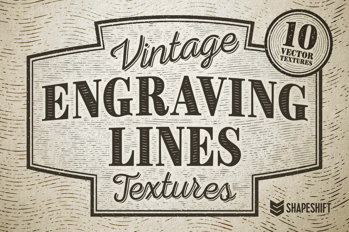 Vintage Engraving Lines Textures, a Texture Graphic by Shapeshift