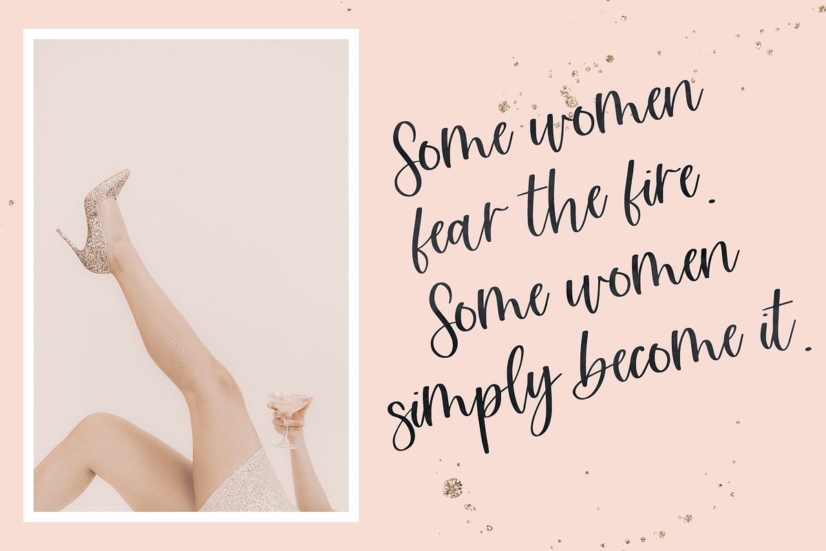 Femme Fatale Script, a Script Font by Beck McCormick