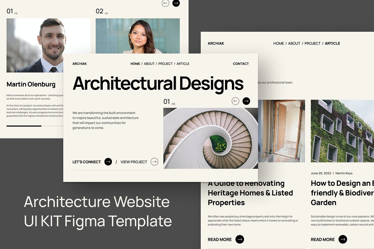 Architecture Website UI KIT template